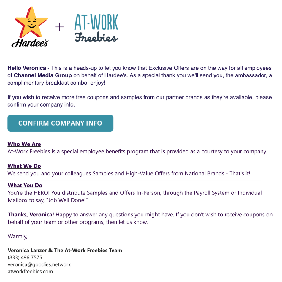Hardee’s Profile & Proposal 25 | Channel Media Group